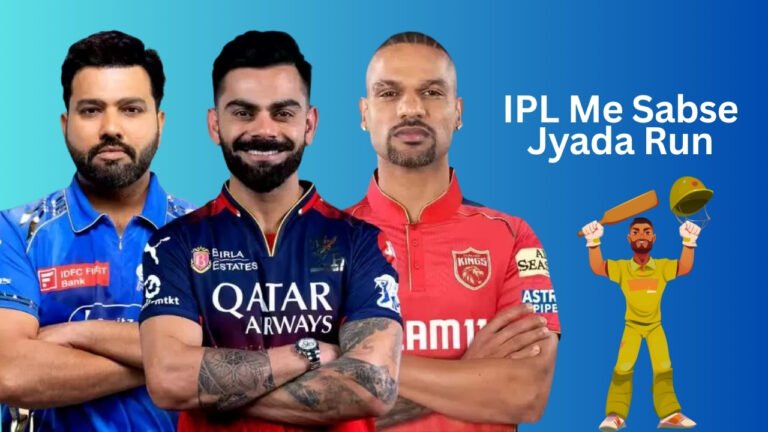 IPL Me Sabse Jyada Run - Complete Updated List (2008 to 2025)